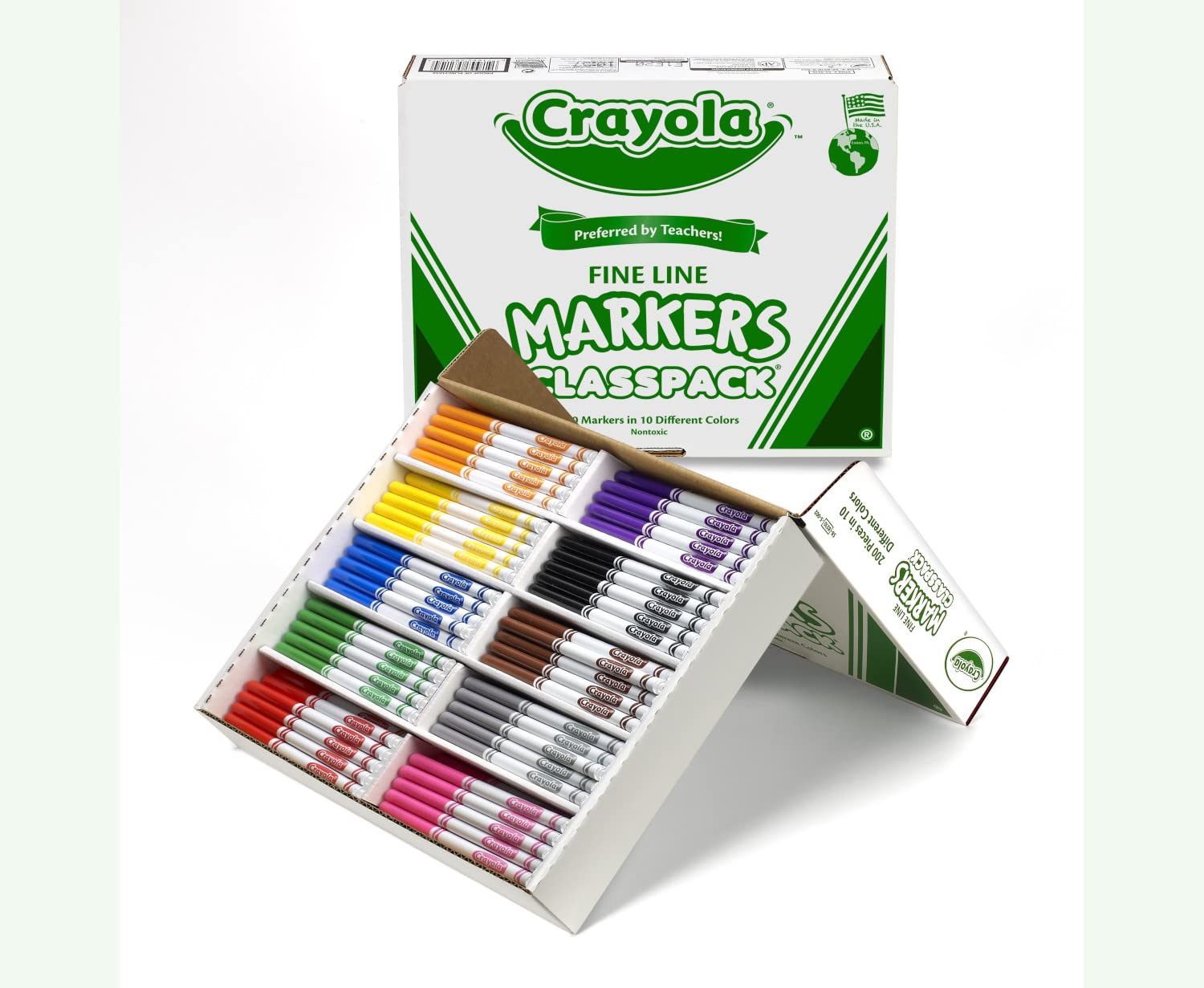 Bulk Classroom Markers Crayola Classpack 200 Count - For Teachers And ...