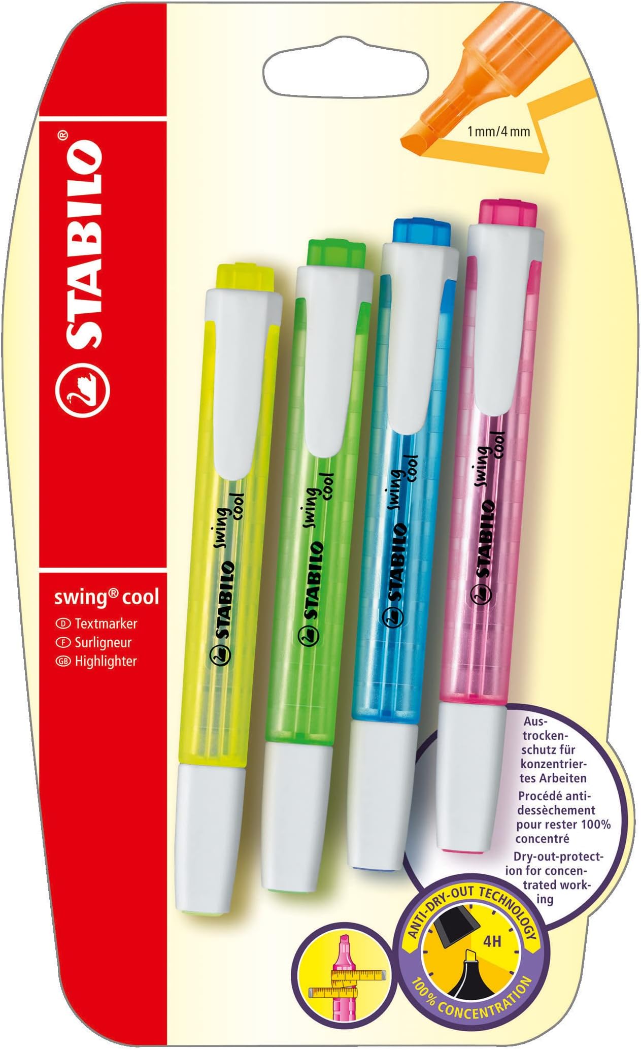 Textmarker - STABILO BOSS MINI Sweet Friends - 5er Pack - pink, blau ...