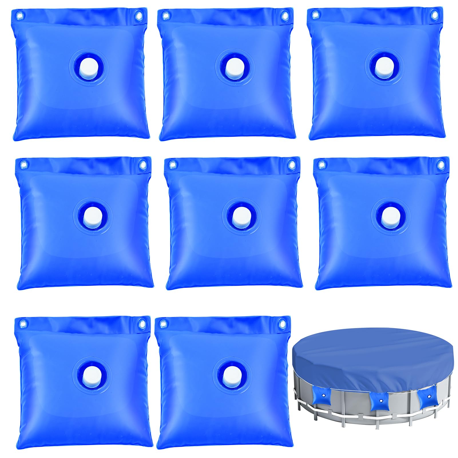 Amazon.com : 8pcs Pool Cover Weights for Above Ground Pool, Leakproof ...