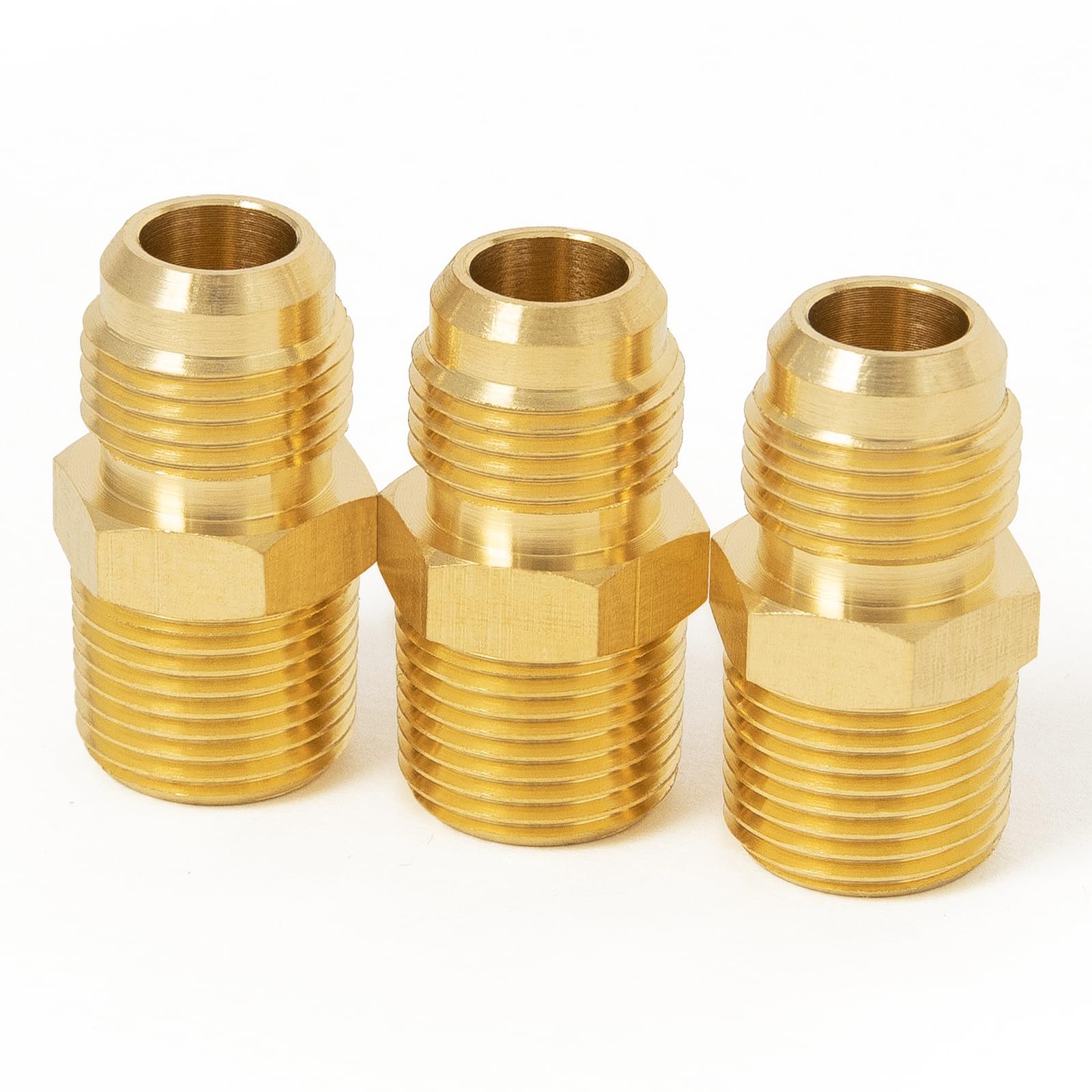 Snapklik.com : ChillWaves Brass Flare Tube Fittings, 3/8" Male Flare X ...