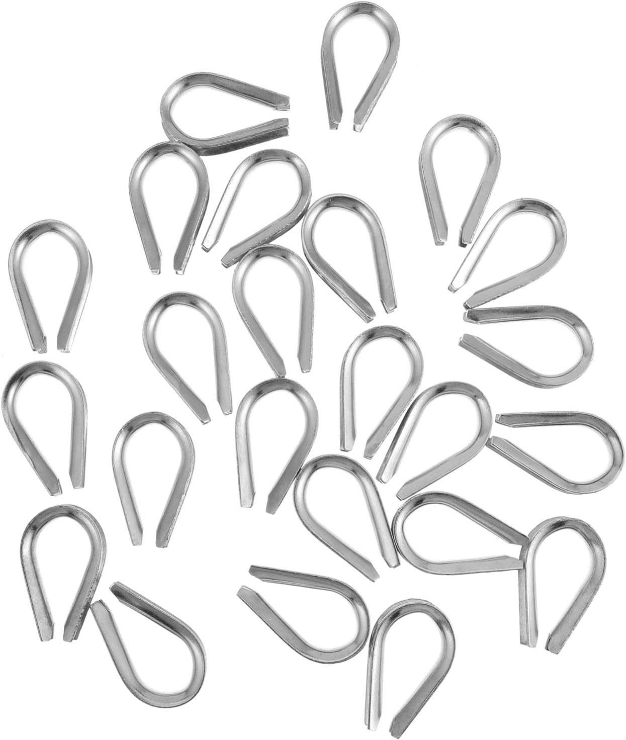 Amazon.com: 24 Pcs Capel Ring Rope Tube Thimble Heavy Duty Cable ...