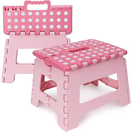 Kids Folding Step Stool - Sturdy Anti-slip Children Adults Foldable ...