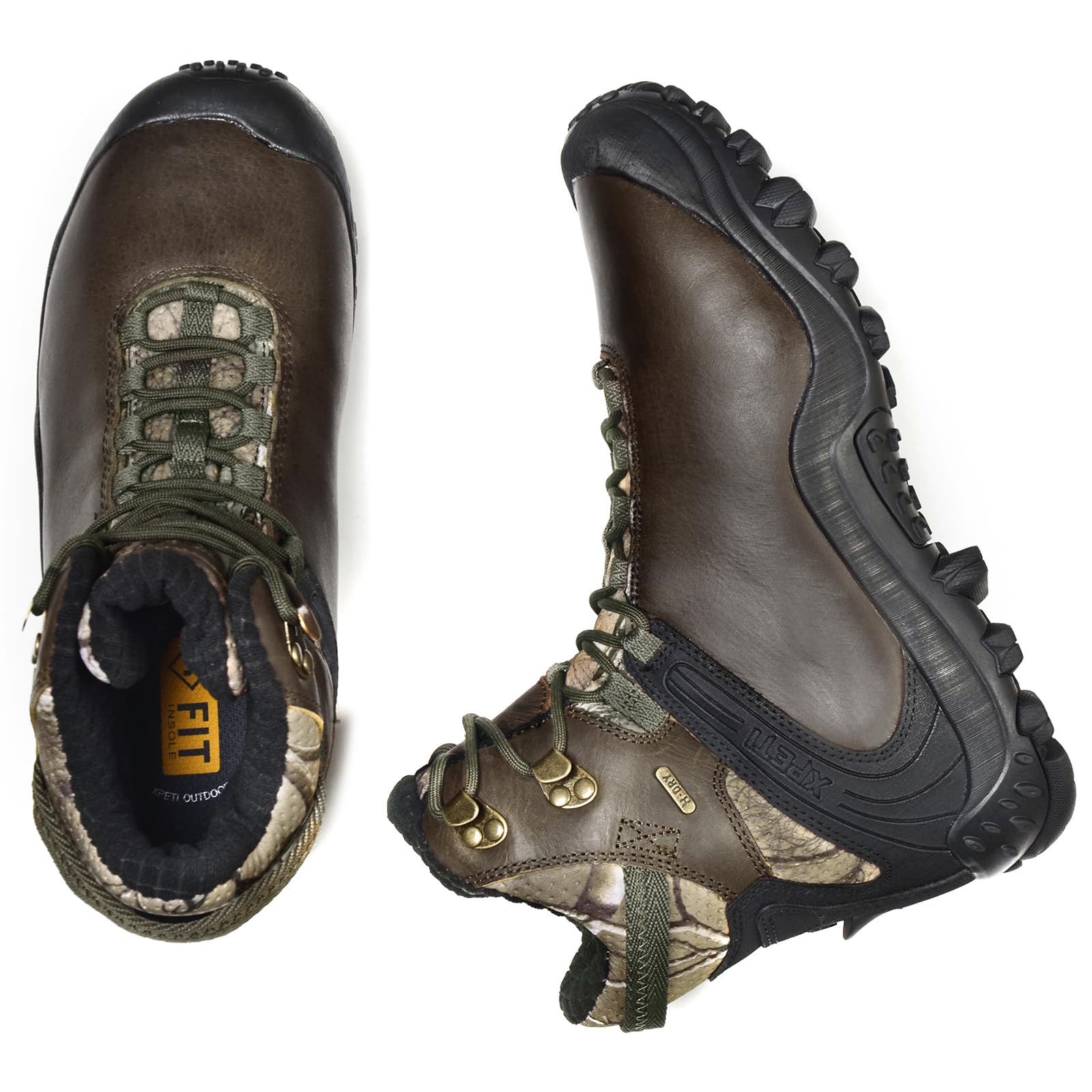 Snapklik.com : Mens GRAVEL Waterproof Leather Hiking Hunting Boots ...