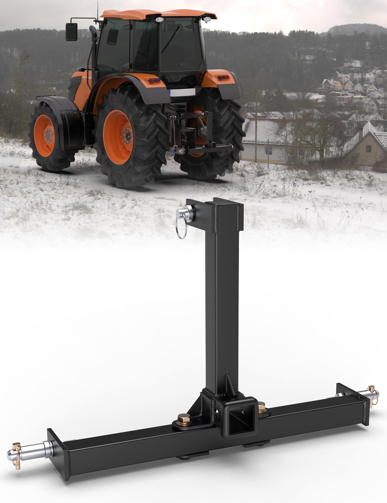 Snapklik.com : 3 Point Trailer Hitch Receiver For Category 1 Tractors ...
