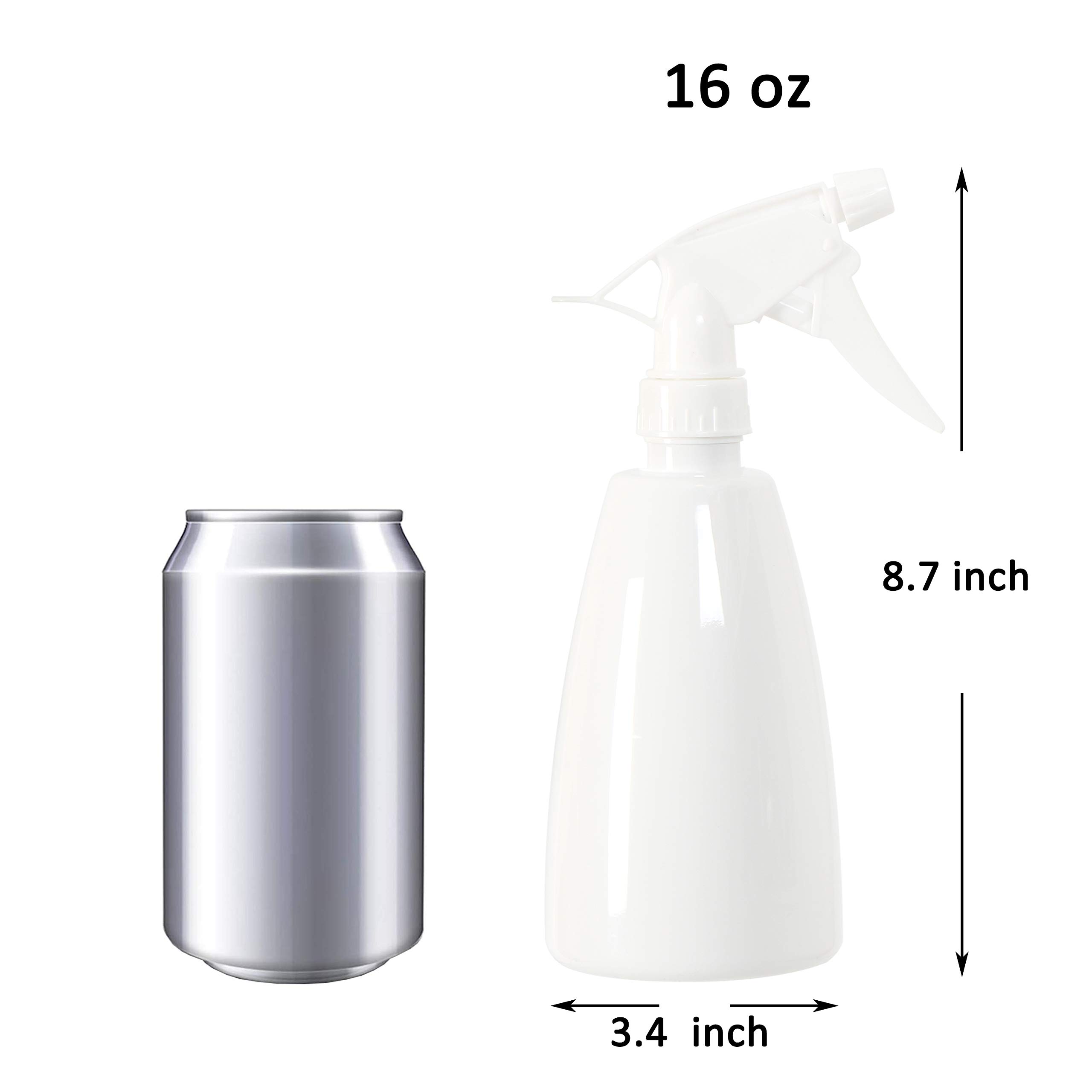Youngever 5 Pack Empty Plastic Spray Bottles, 16 Ounce Spray Bottles ...