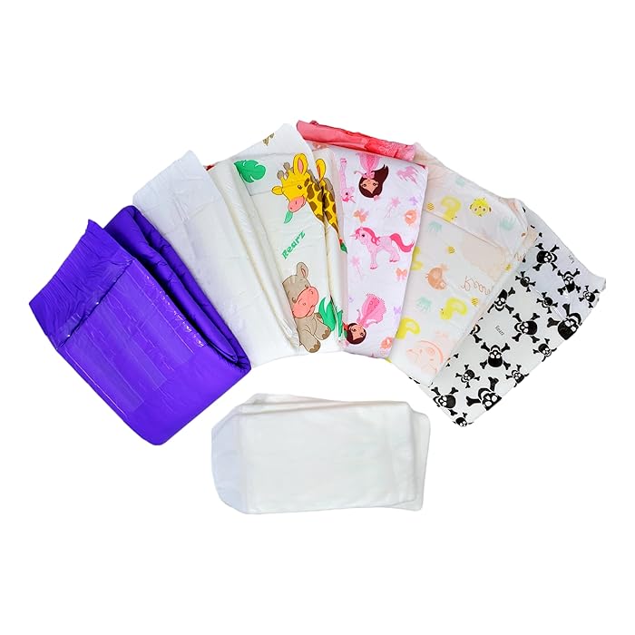 Buy Rearz - Adult Diaper Sampler No. 1 - Variety Box (8 Pack) (Violet ...