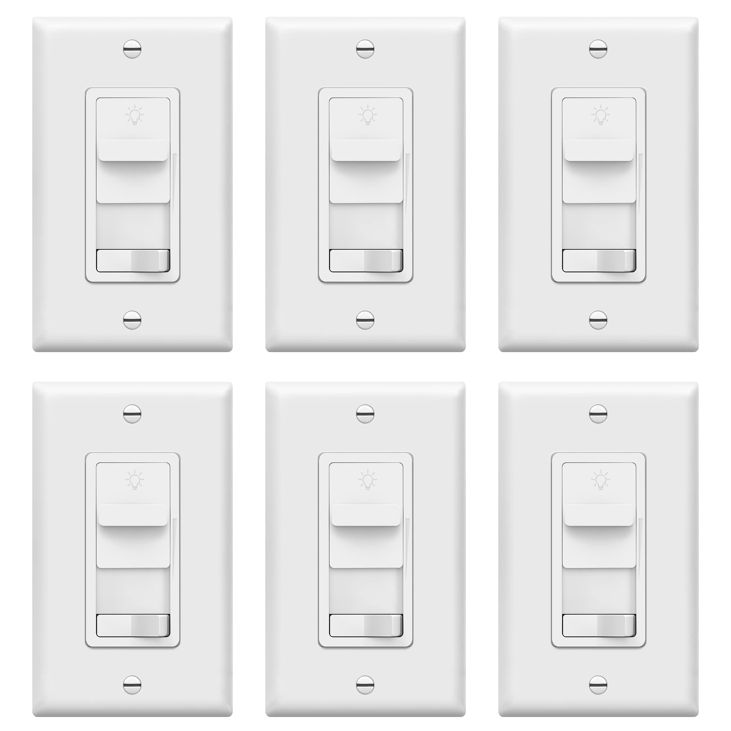 Snapklik.com : TOPGREENER Dimmer Light Switch For 200W Dimmable LED/CFL ...