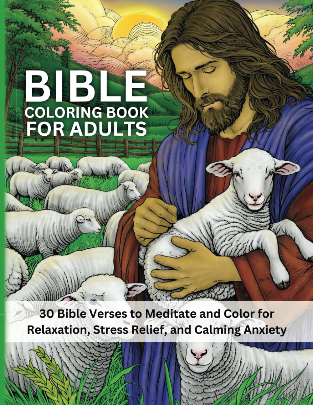Amazon.com: Bible Coloring Book for Adults: 30 Bible Verses to Meditate ...