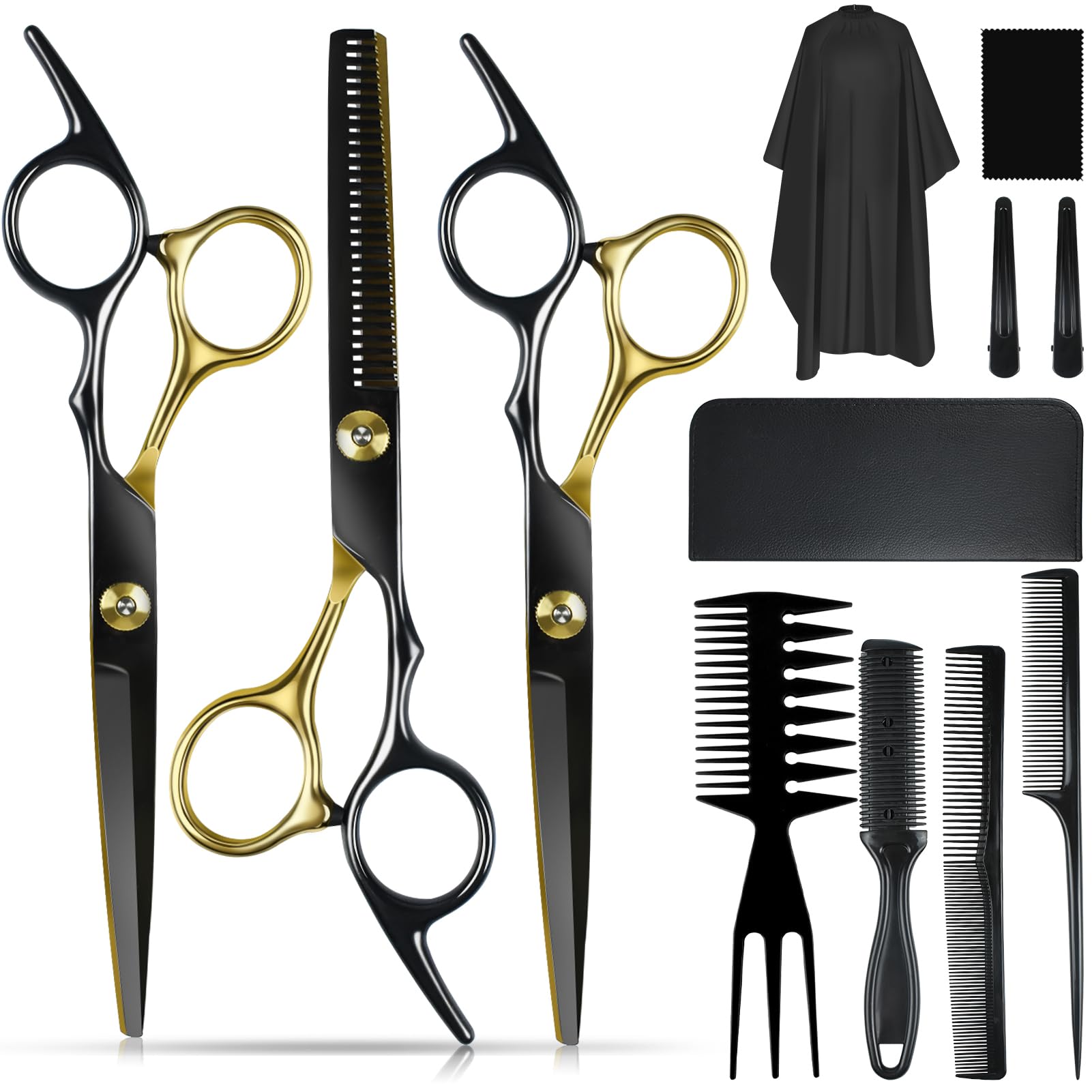 Amazon.com : Niura 12 PCS Hair Cutting Scissors Set Professional ...