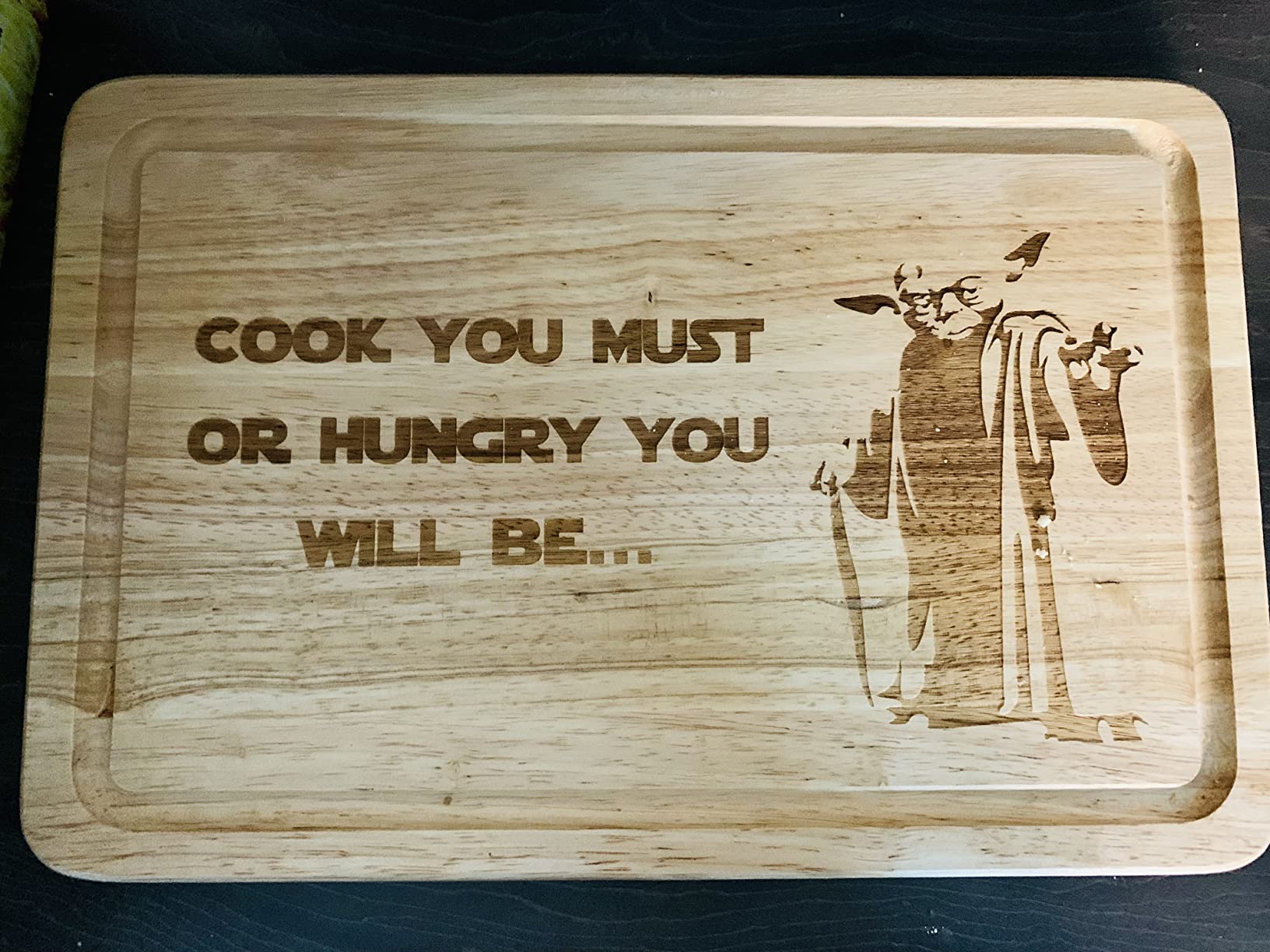 Yoda Cook You Must Chopping Board Gift : Amazon.co.uk: Home & Kitchen
