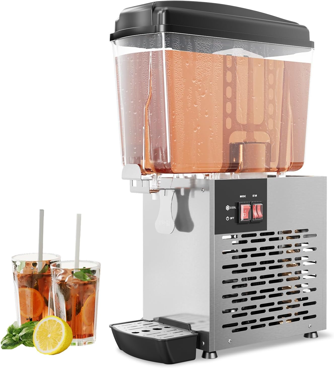 Amazon.com: Commercial Beverage Dispenser 4.75Gal/18L, 150W Stainless ...