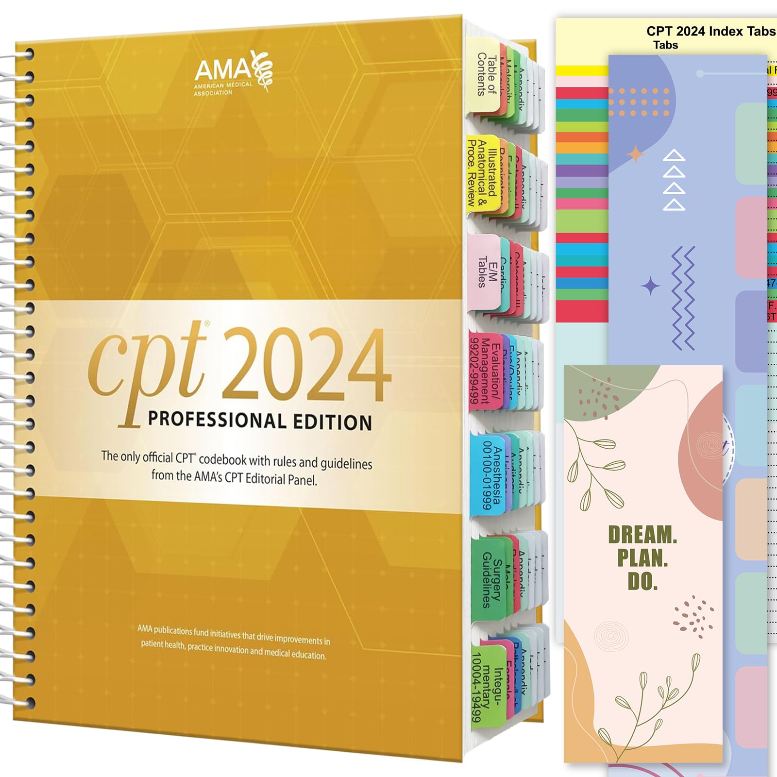 Snapklik.com : Index Tabs For CPT 2024 Professional Edition, 60 CPT ...