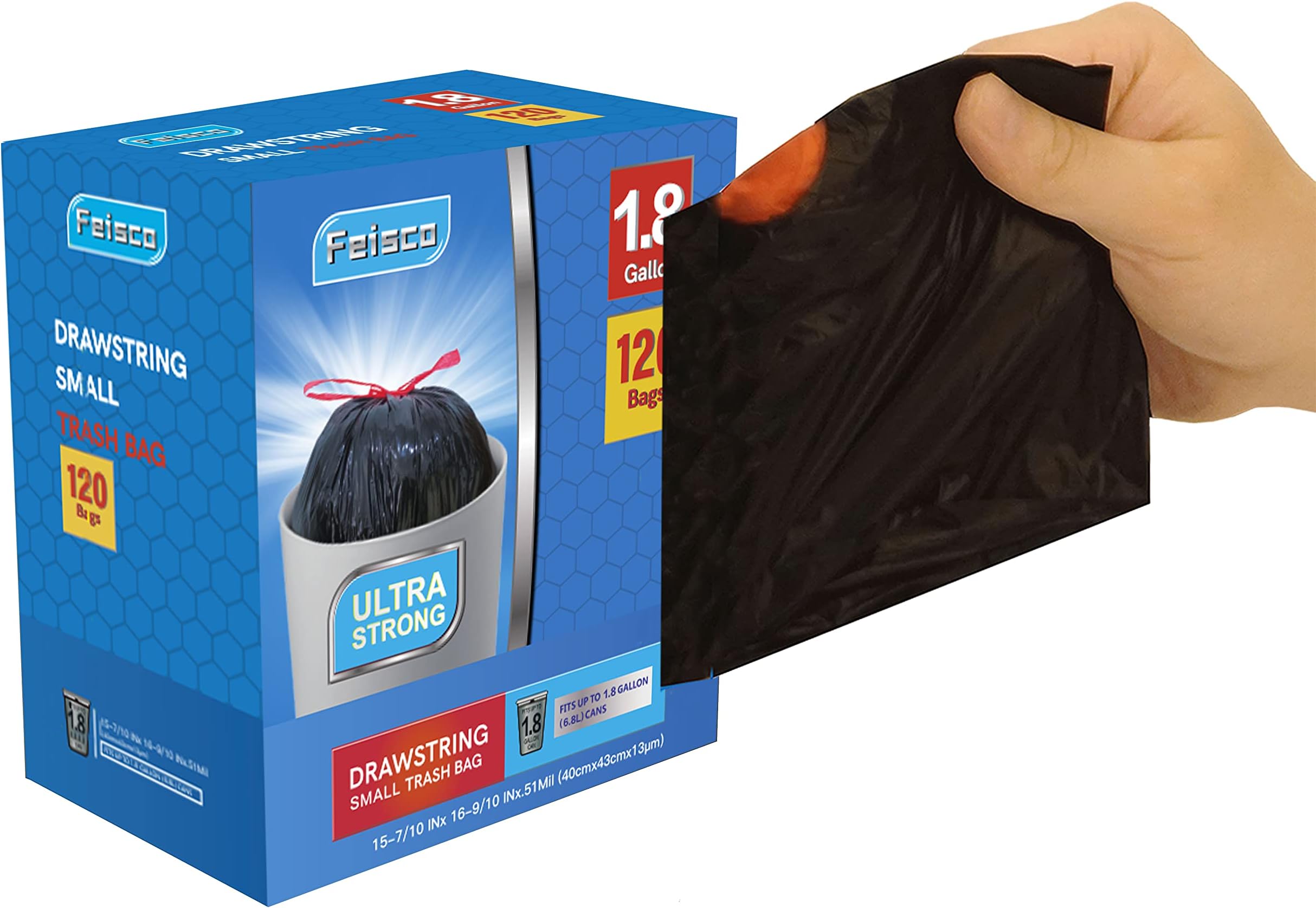 Amazon.com: GLAD Drawstring Large Trash Bags, 30 X 33, 30gal, 1.05mil ...