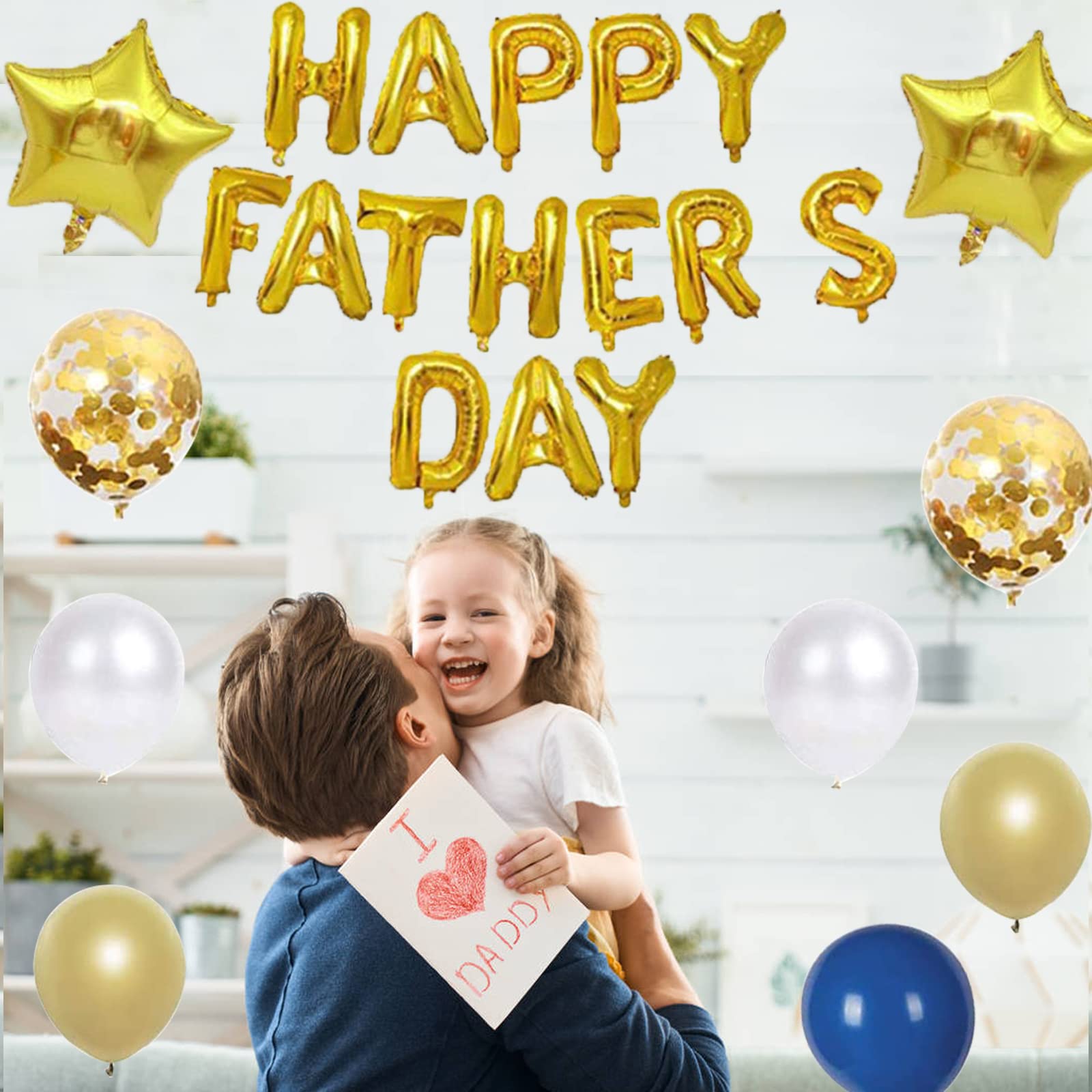 Snapklik.com : Fathers Day Balloons Decorations Kit- Happy Fathers Day ...