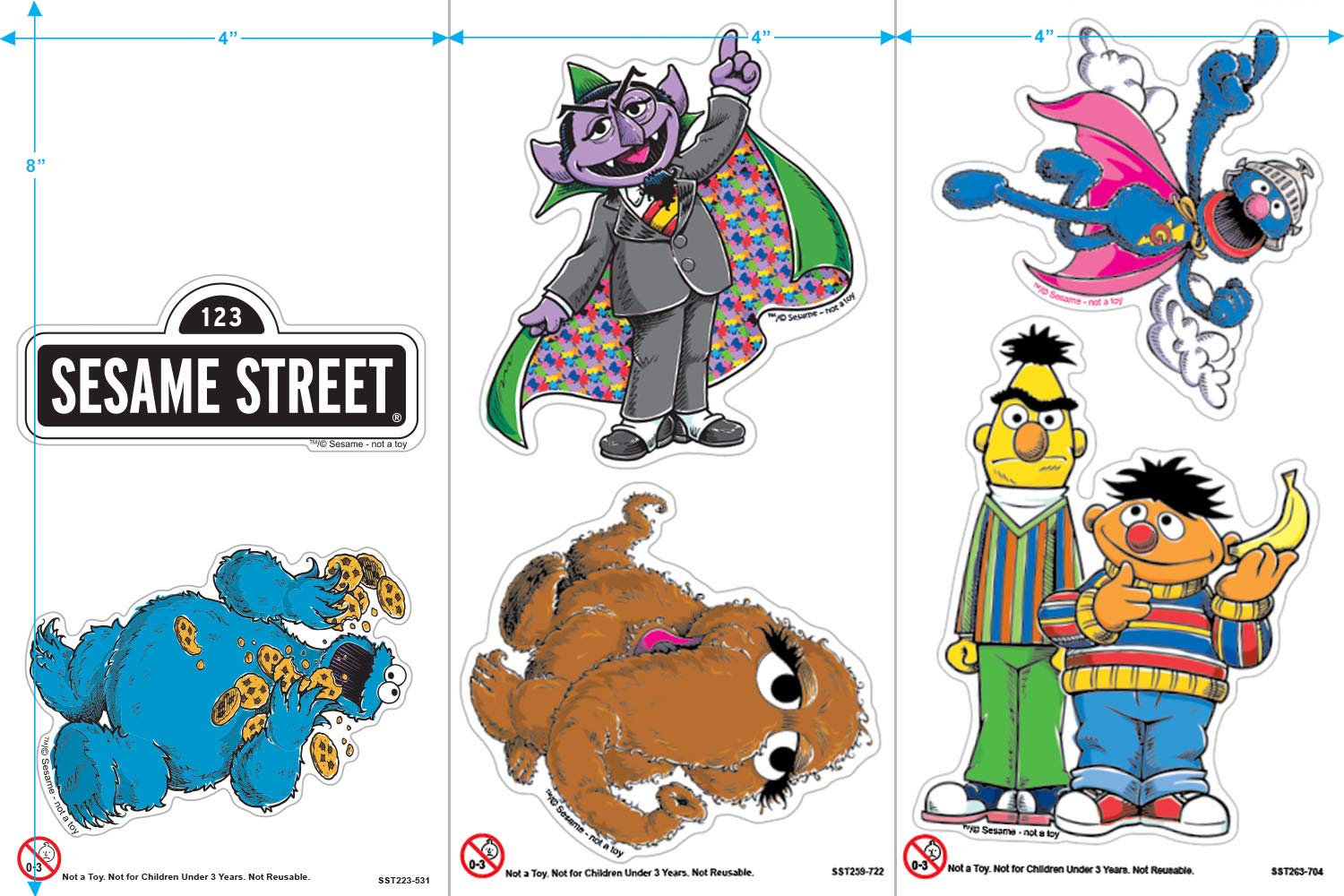 Murray Sesame Street Stickers
