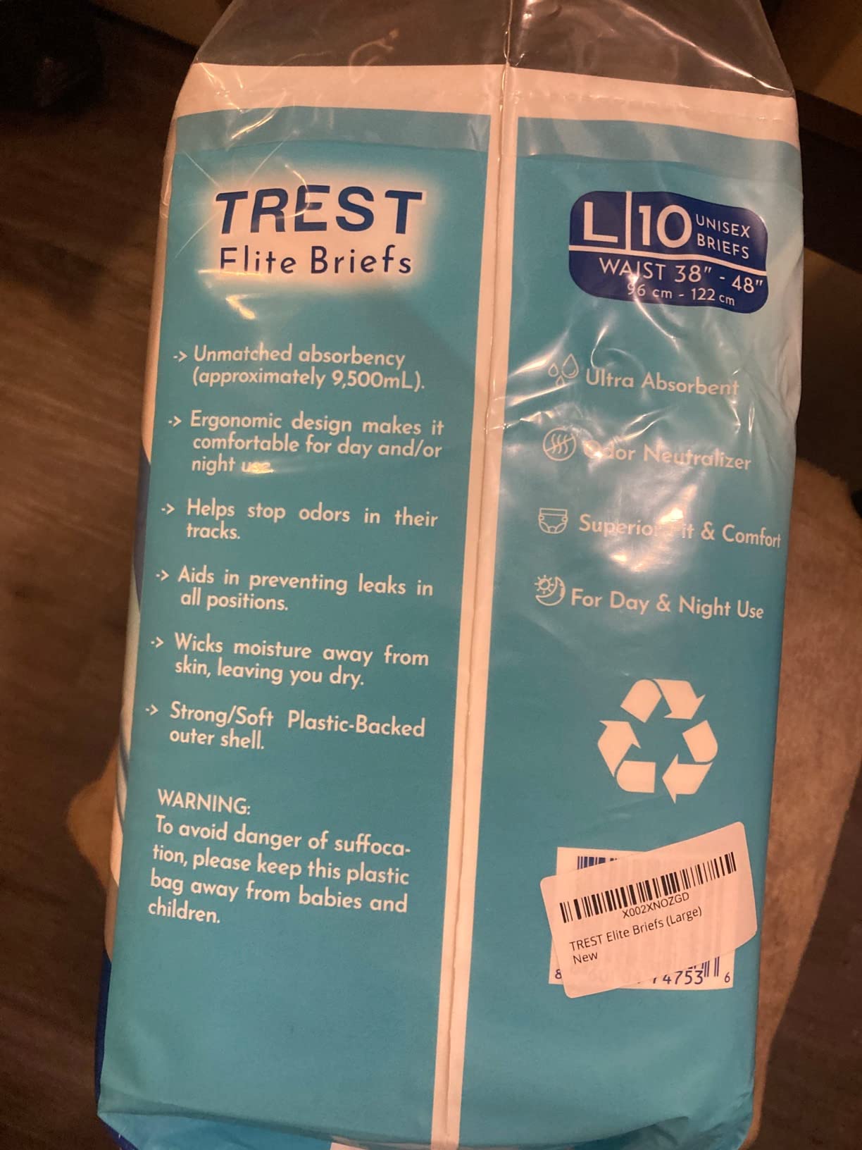 $11/mo - Finance TREST Elite Briefs for Men and Women, Overnight ...