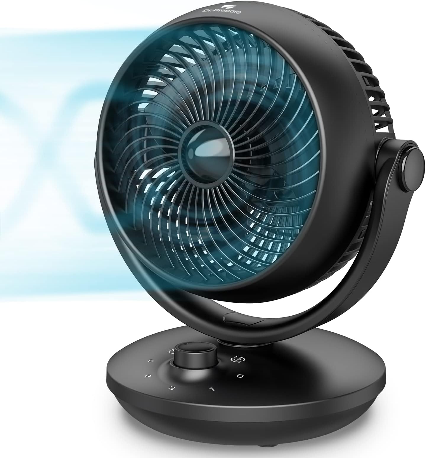 Amazon.com: Comfort Zone 8" 3-Speed High-Velocity, Oscillating Desk Fan ...
