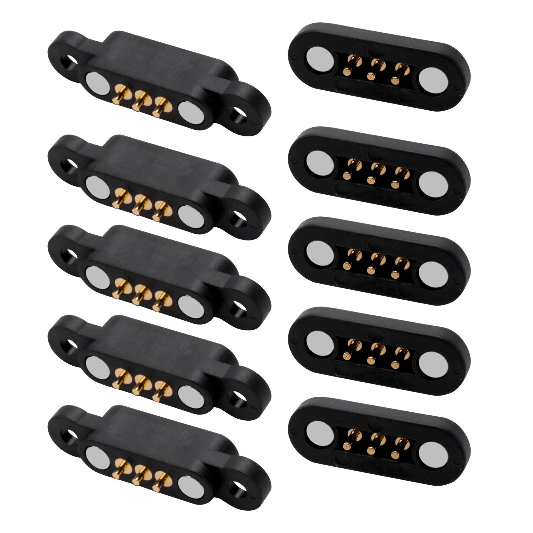 Giyofom 5 Pairs Spring Loaded Magnetic Pogo Pin Connector 3 ...