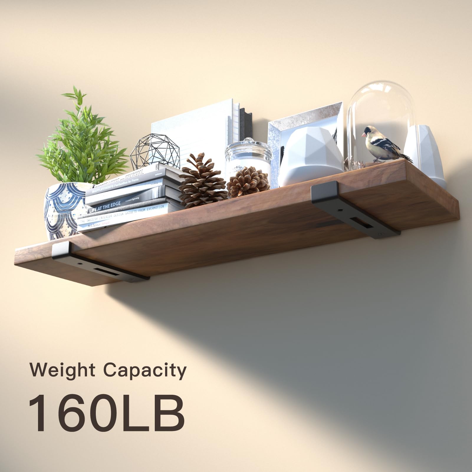 Snapklik.com : LEOPO 8 Inch Shelf Bracket For DIY Floating Shelf