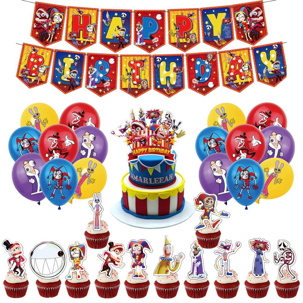 Amazing Digital Circus Party Supplies Amazing Digital Circus Birthday ...