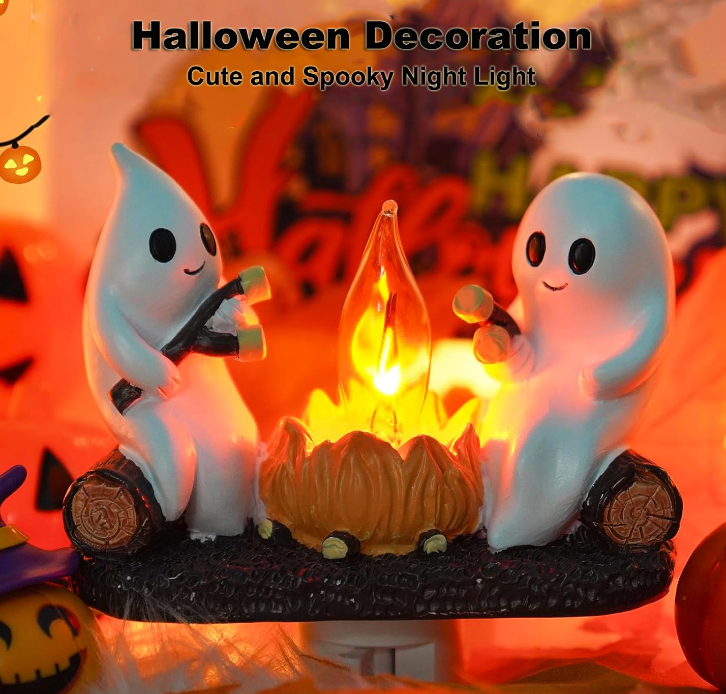 Snapklik.com : Ghost Campfire Flickering Night Light, Ghosts Campfire Flicker Flame Halloween ...