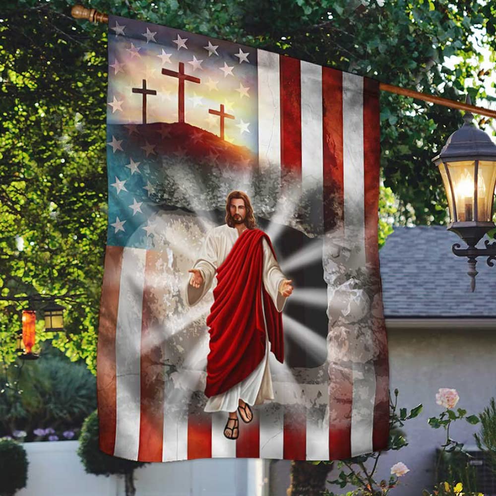 Easter Jesus Christ Flag He Is Risen From The Dead | Desertcart SINGAPORE