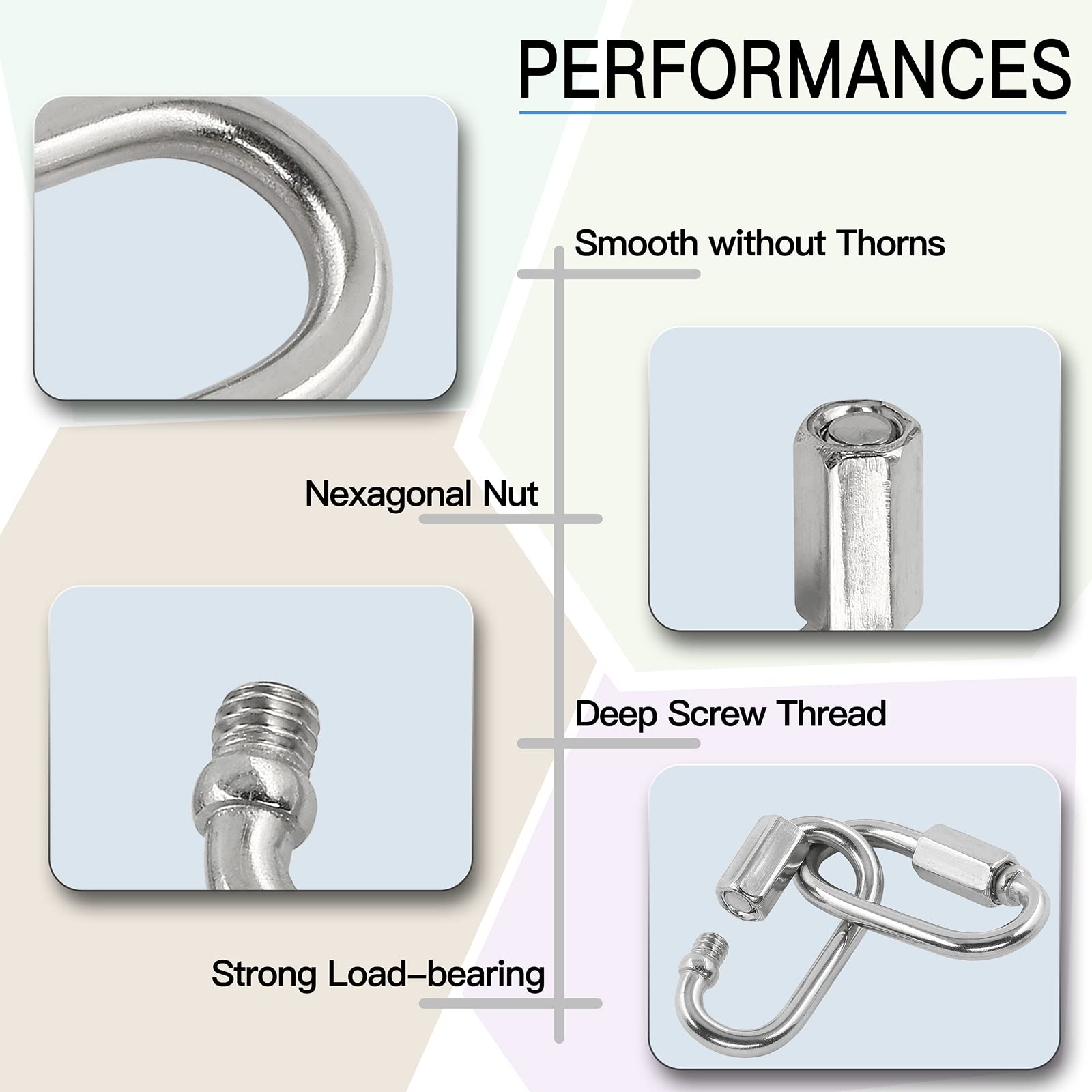 Snapklik.com : Masendelk 15pcs M3.5 Quick Link Chain, 1/8 Inch ...