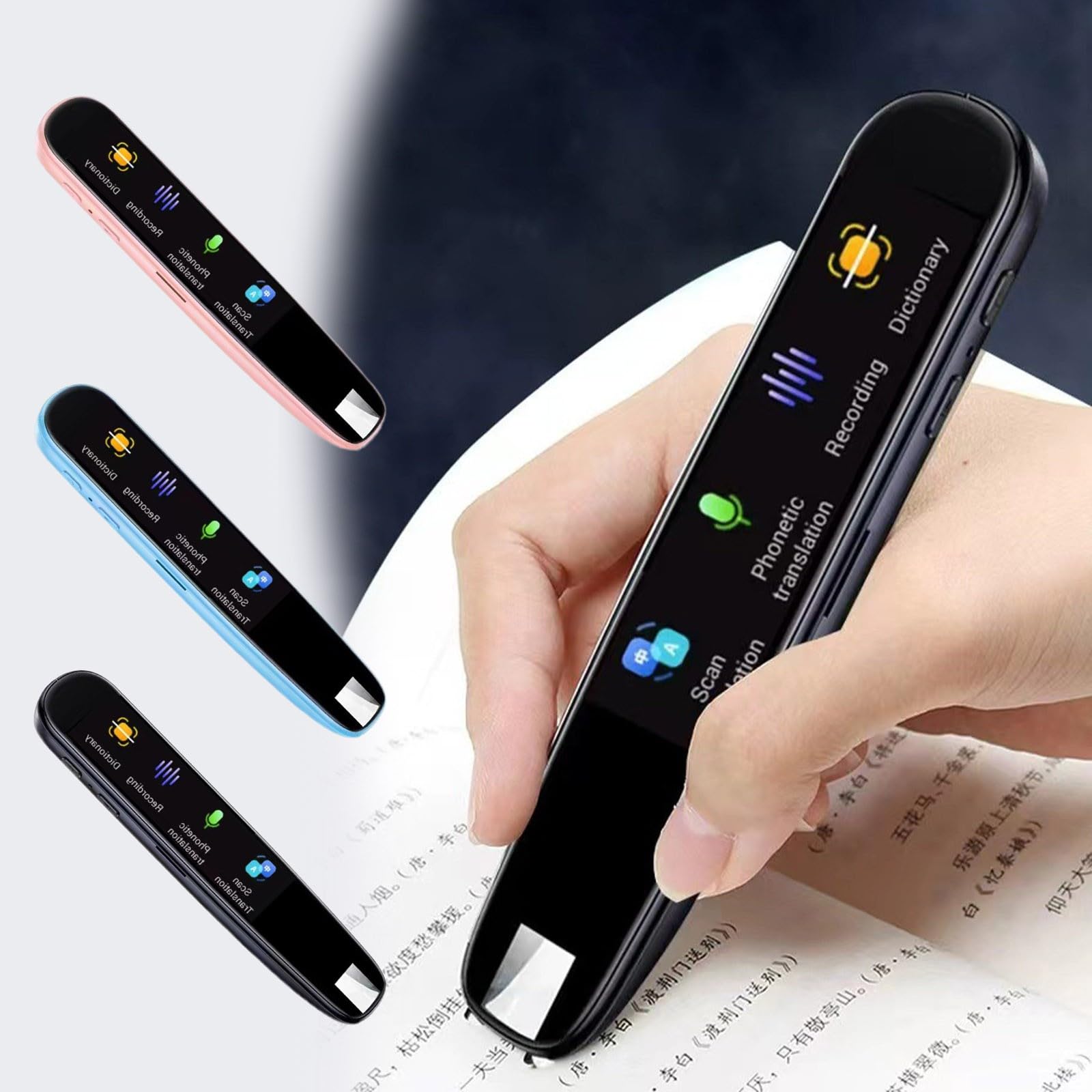 Scanner Pen Scanner Translator Pen – 112 Languages Text-to-Speech, OCR ...
