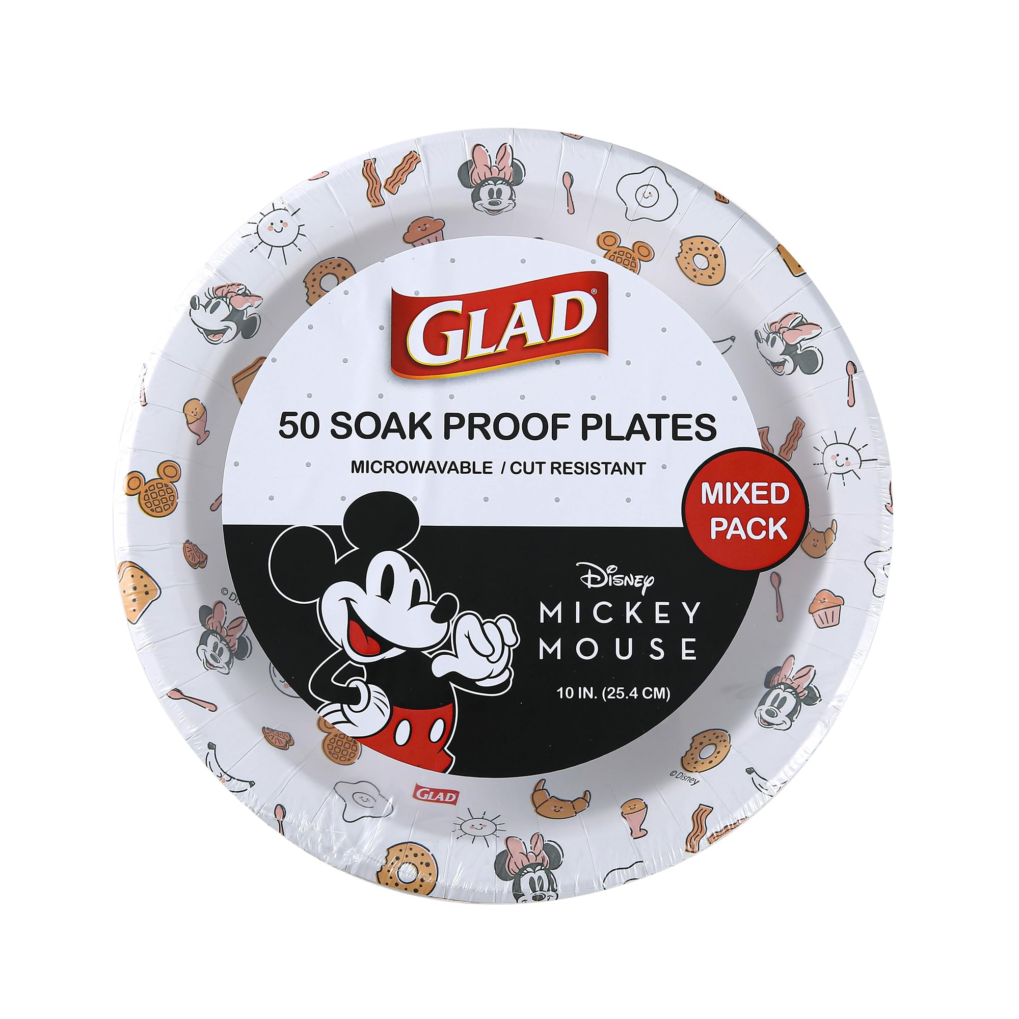 Snapklik.com : Glad For Kids Disney Mickey And Friends 10 Paper Plates ...
