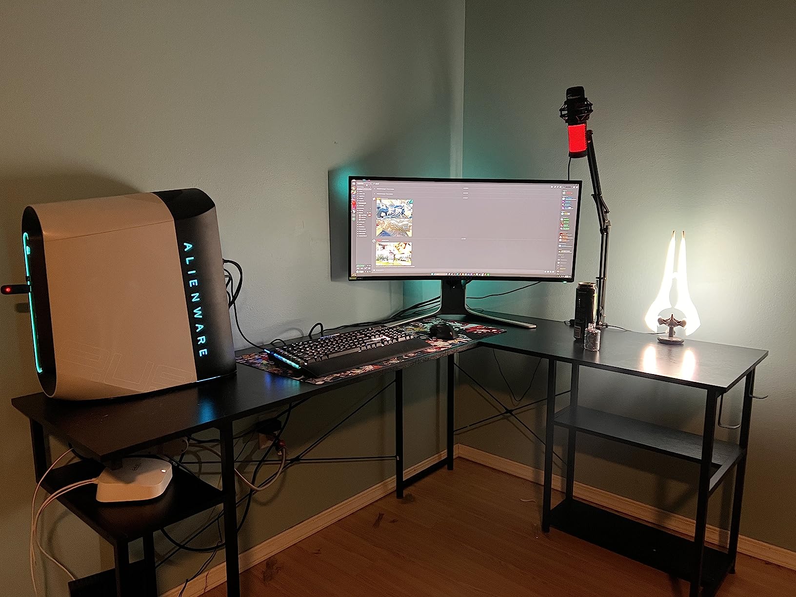 $23/mo - Finance ODK 58" L Shaped Desk Computer Desk with Storage ...