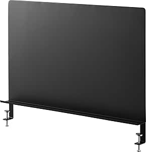 Amazon.co.jp: 山崎実業(Yamazaki) デスク横 トレー付き スチールパネル ブラック W58×D4.8×H41.7~45.5cm タワー tower パーテーション ...