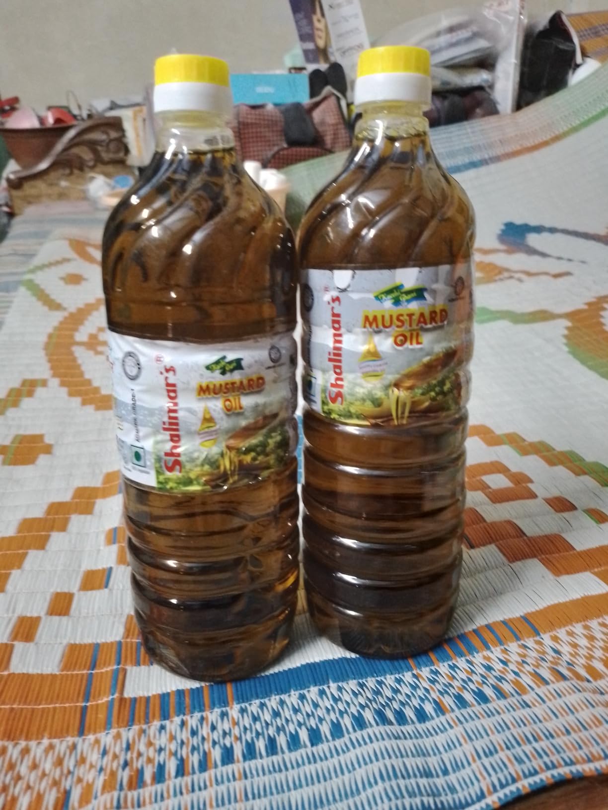 Shalimar's Mustard Oil 1 Ltr Bottle pack of 2 : Amazon.in: Grocery ...