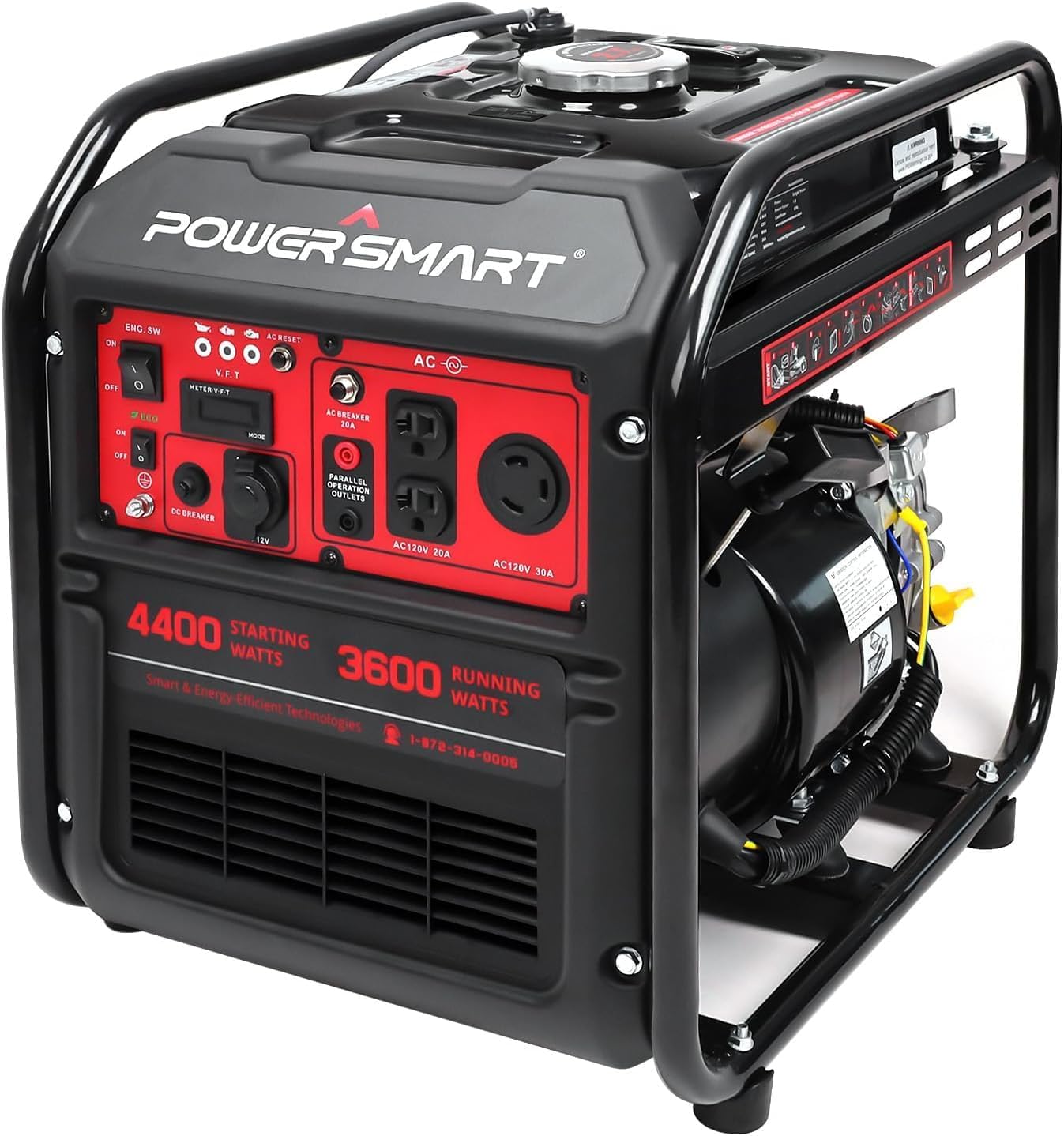 Amazon.com: 4500W Gas Inverter Generator with Power Plug Adapter ...