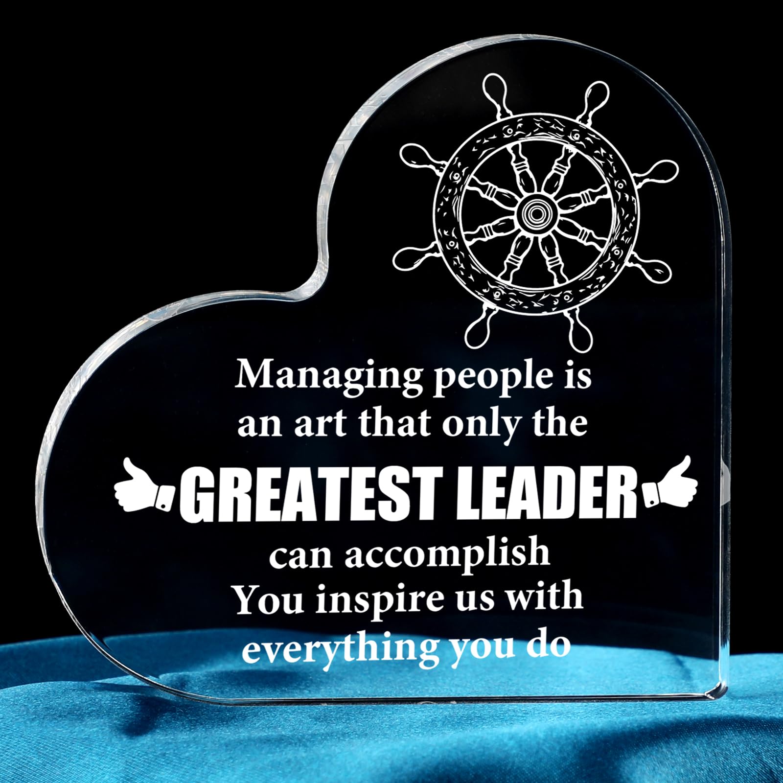 Amazon.com: Boss Lady Gifts for Women Heart Acrylic Plaque, Boss Gifts ...