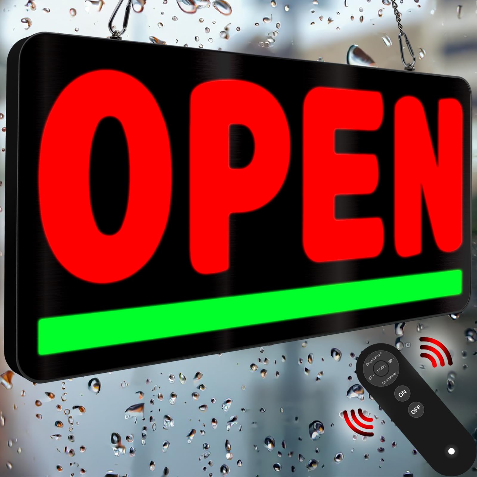 Amazon.com : LED Open Signs for Business, FUNZING 24"x12" Open Sign ...