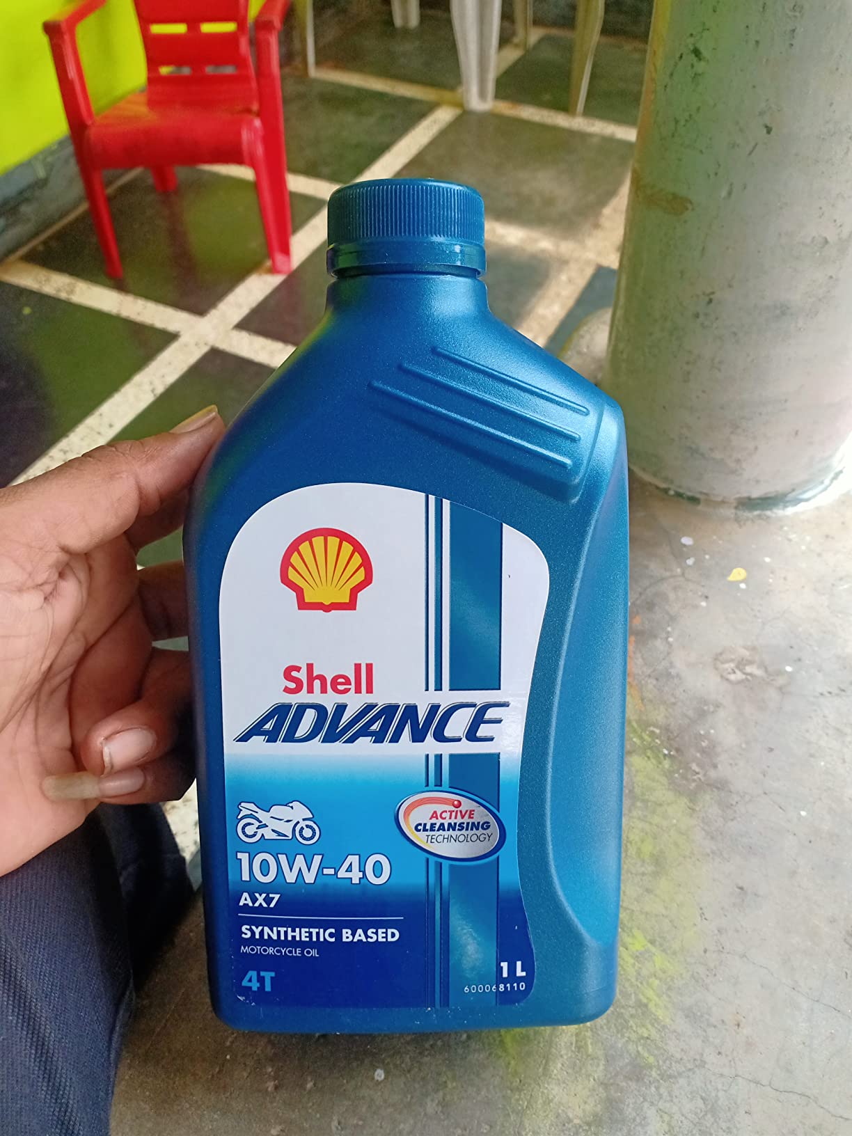 Shell Advance AX7 4T 10W-40 API SM Synthetic Technology Motorbike ...