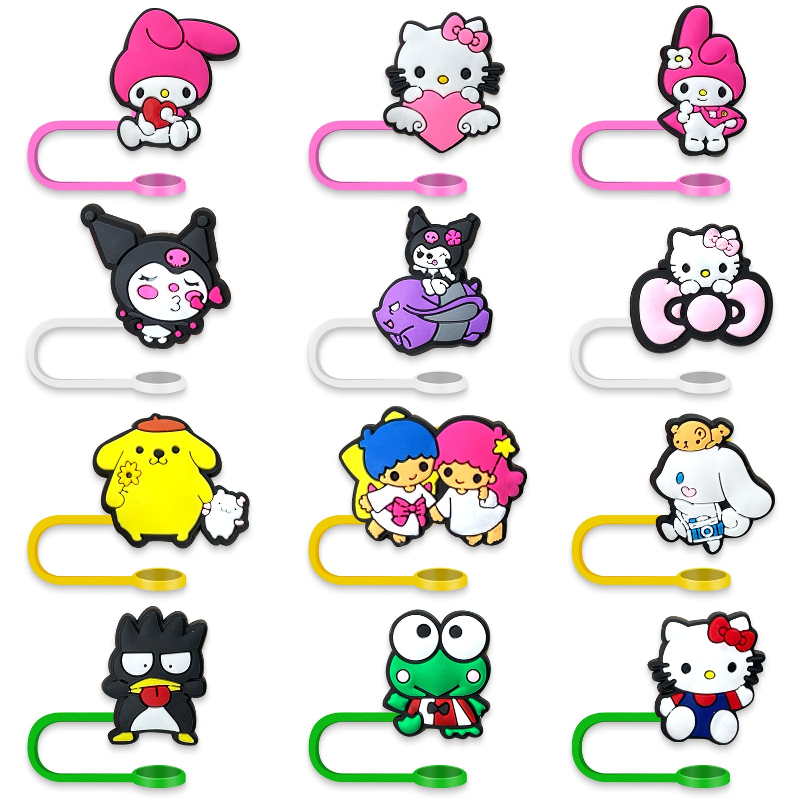 Amazon.com: Mildsun Anime Straw Covers Cap for Cup Straw Accessories ...