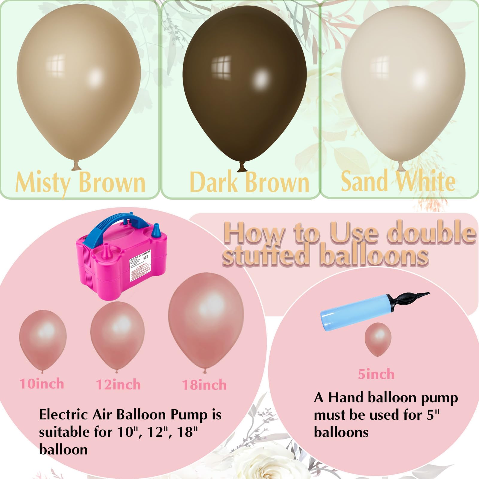 Snapklik.com : Pale Brown Balloons, Scmdoti Misty Brown Balloons ...