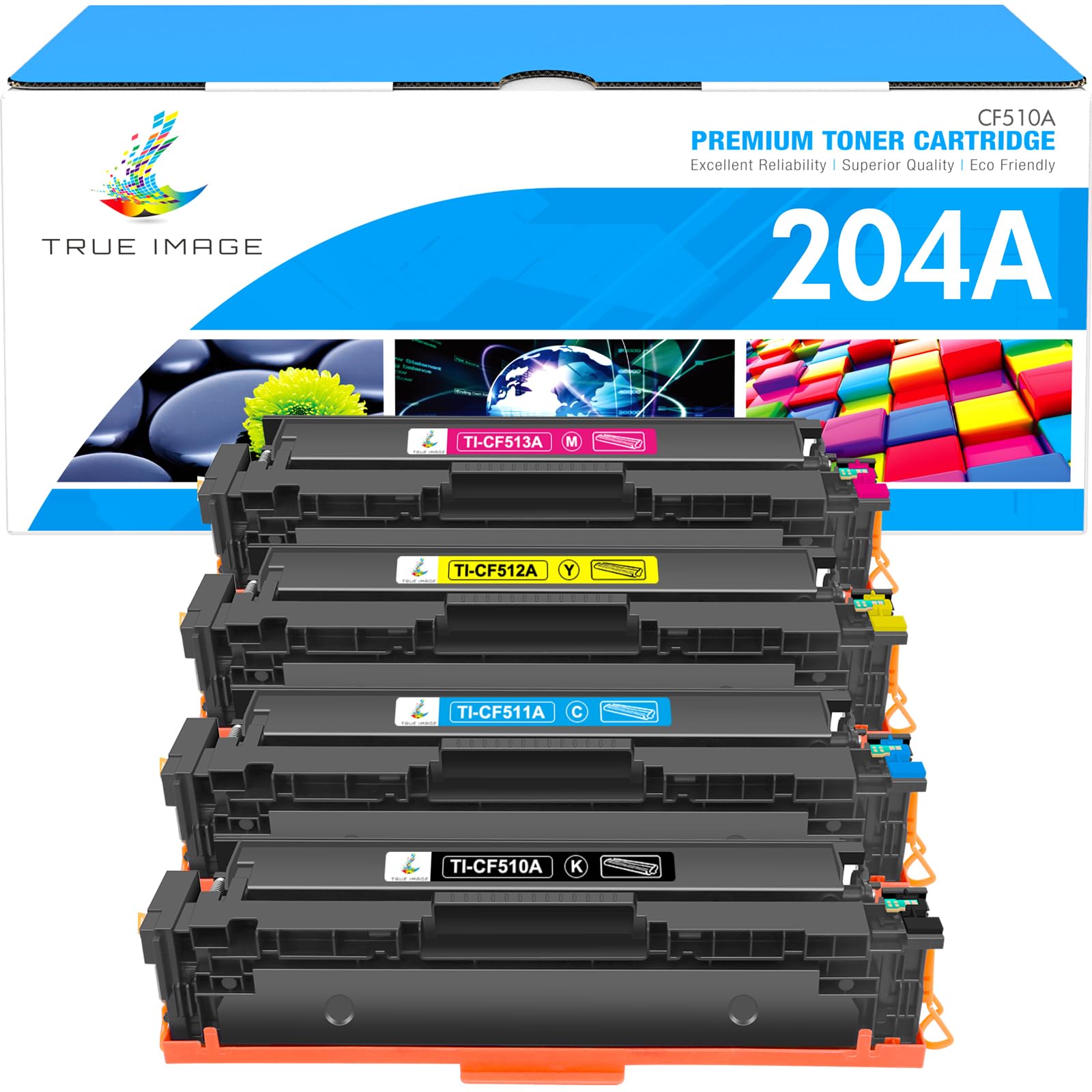 Amazon.com: 204A Toner Cartridges 4 Pack: Compatible Replacement for HP ...