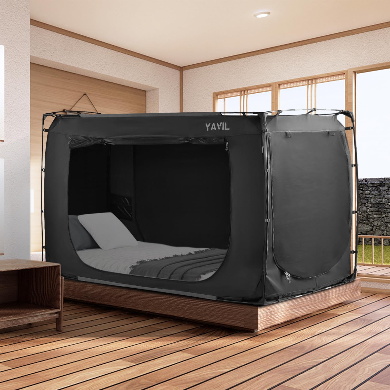 YAVIL Bed Tent Bed Canopy Full Size, Portable Sleeping Tents Dream ...