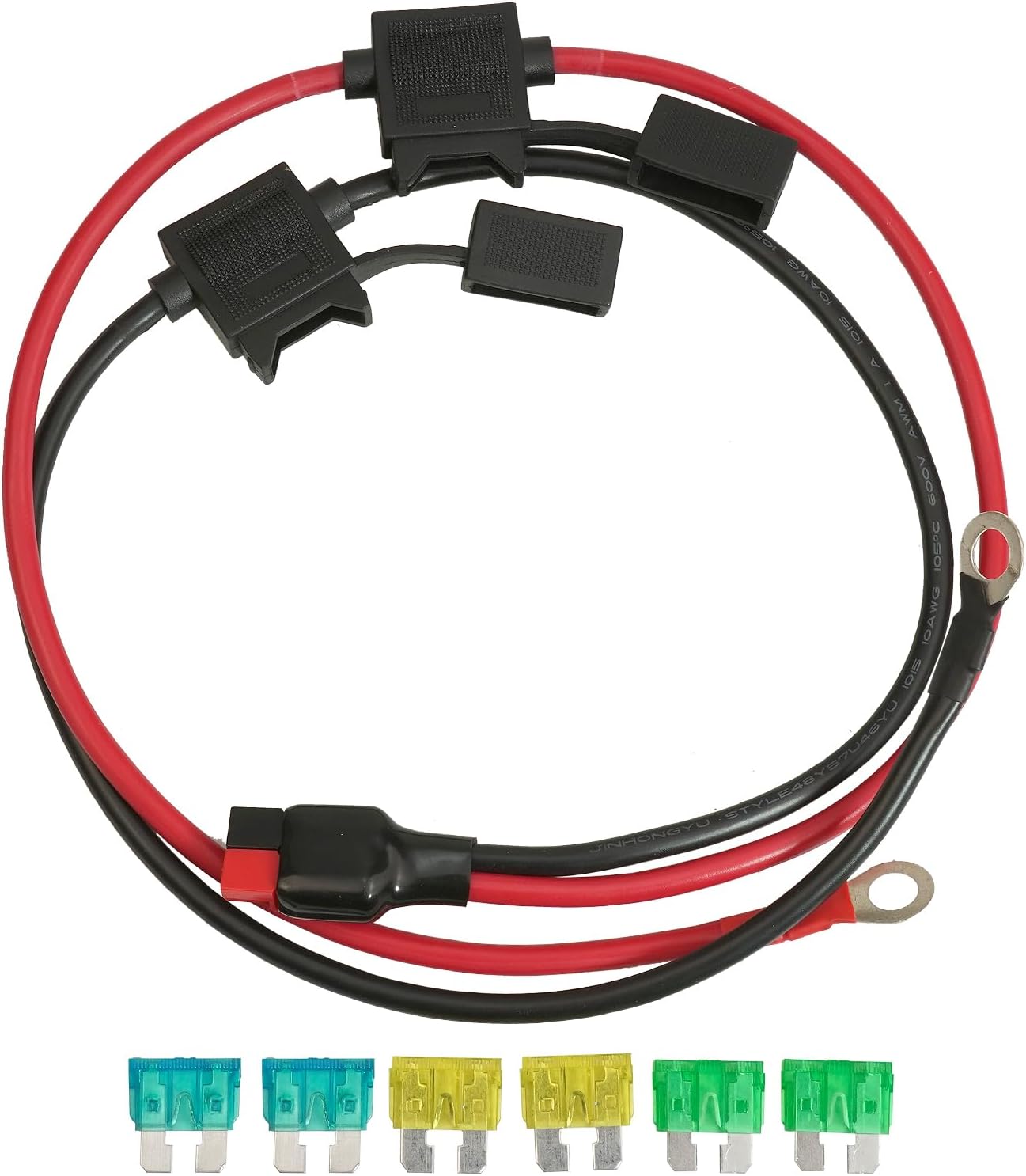 Amazon.com: 10AWG 45A Connector to O Ring Terminal Replacement for ...