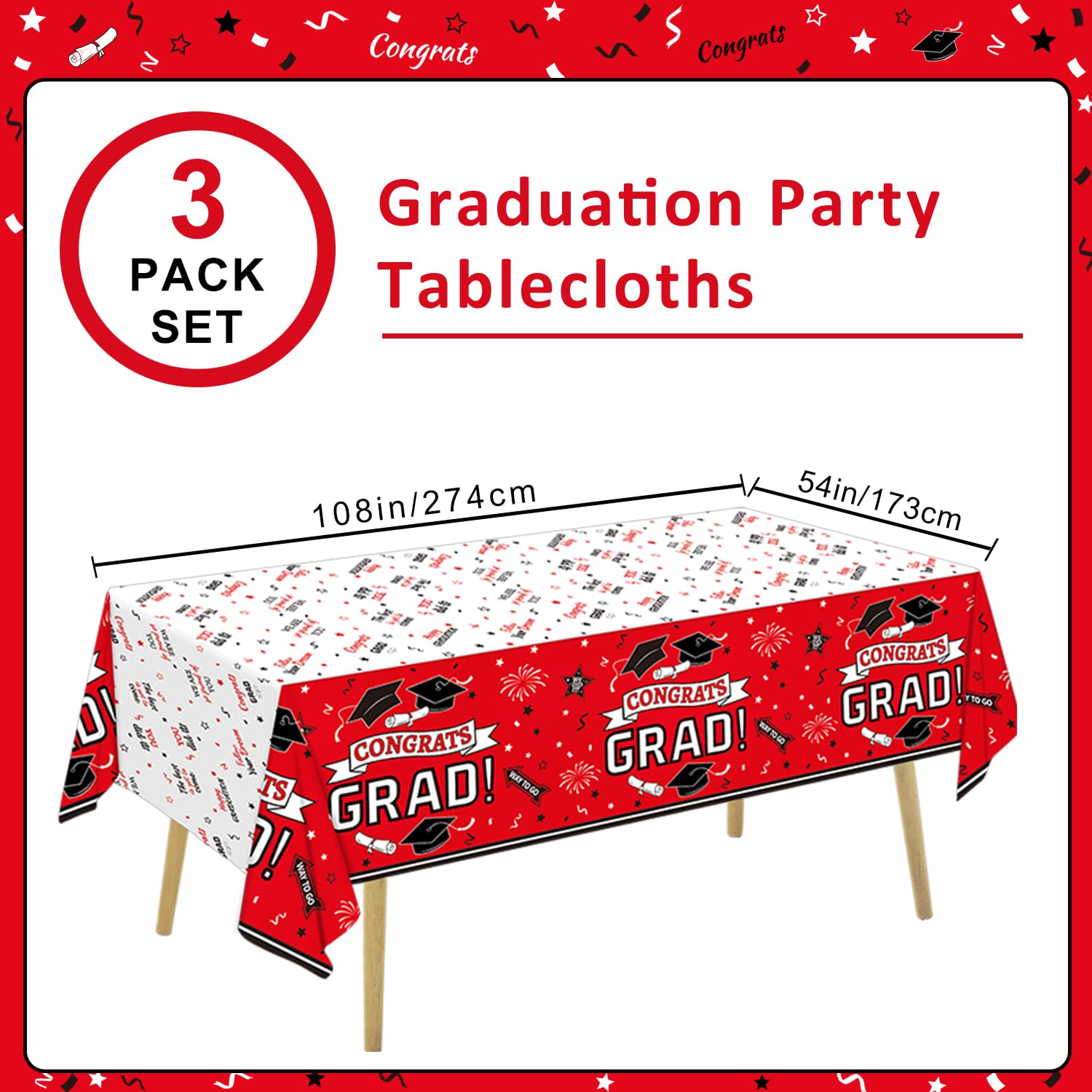 Snapklik.com : Graduation Party Decorations, Congrats Grad Graduation ...