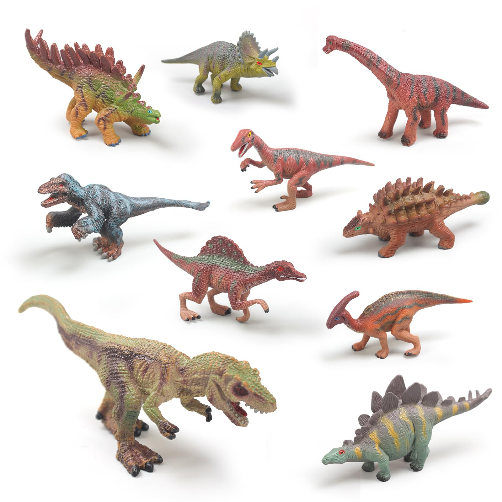 Amazon.com: HRZPACT 10PCS Dinosaur Toys,Big Size Dinosaur Toys for Kids ...