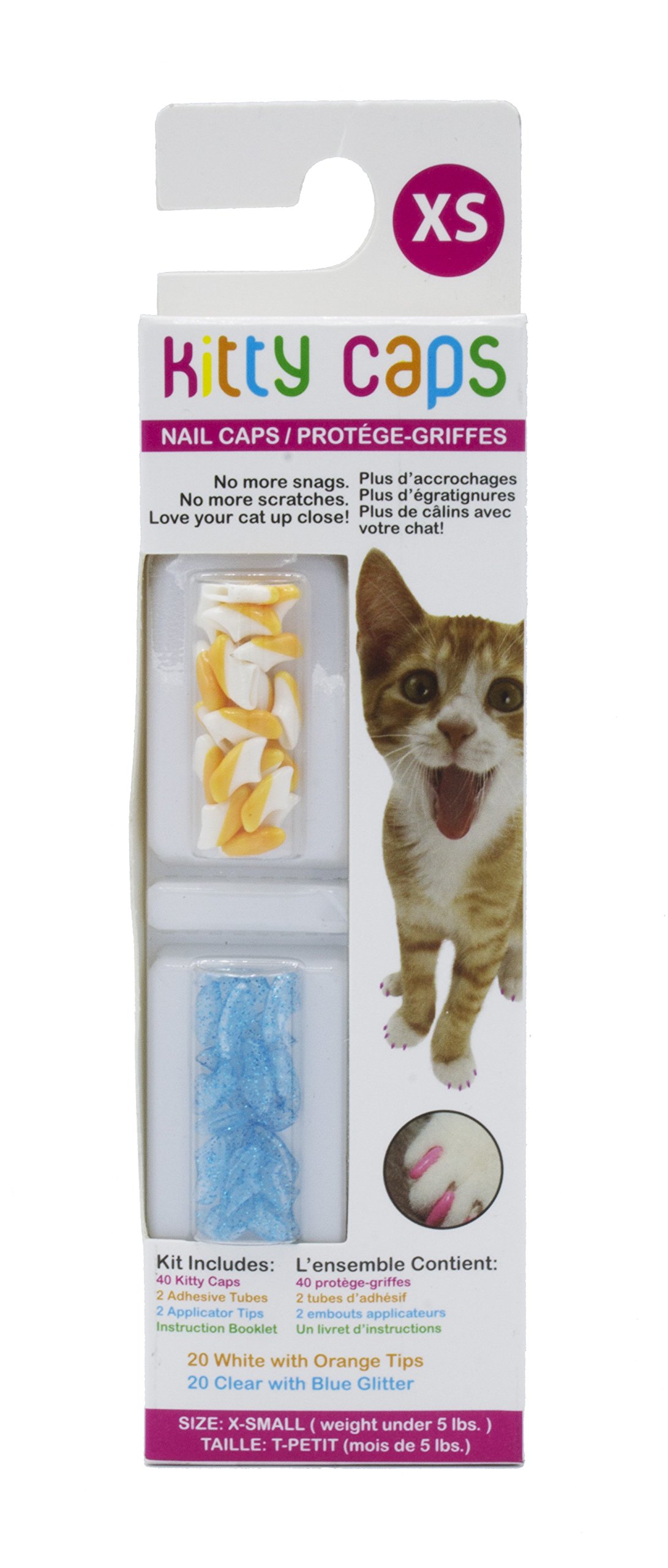 Amazon.com : Kitty Caps Nail Caps for Cats Safe, Stylish & Humane ...