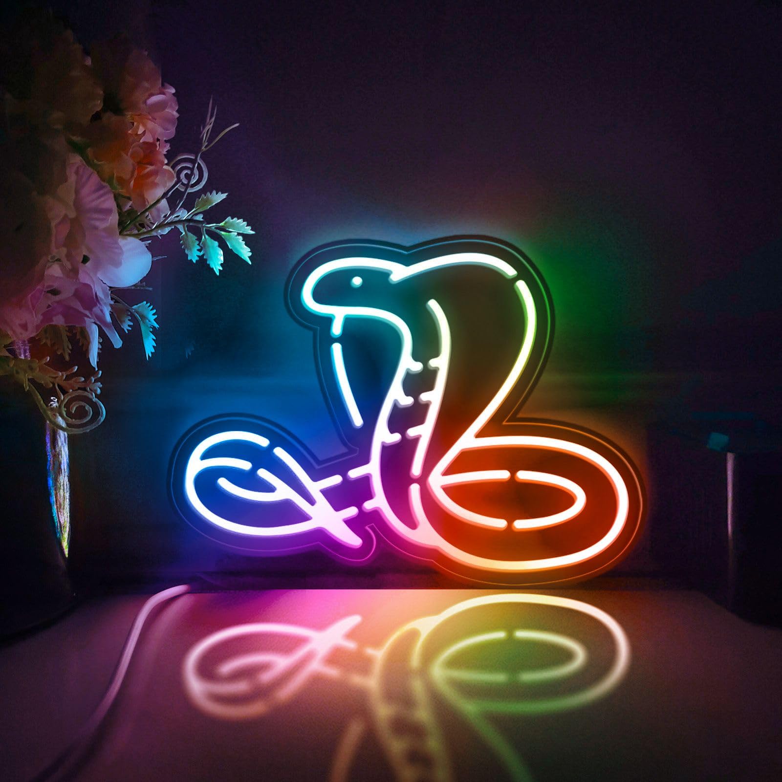 Amazon.com: Ancfun Cobra Led Light Box, Snake Wall Art Decor, Light ...