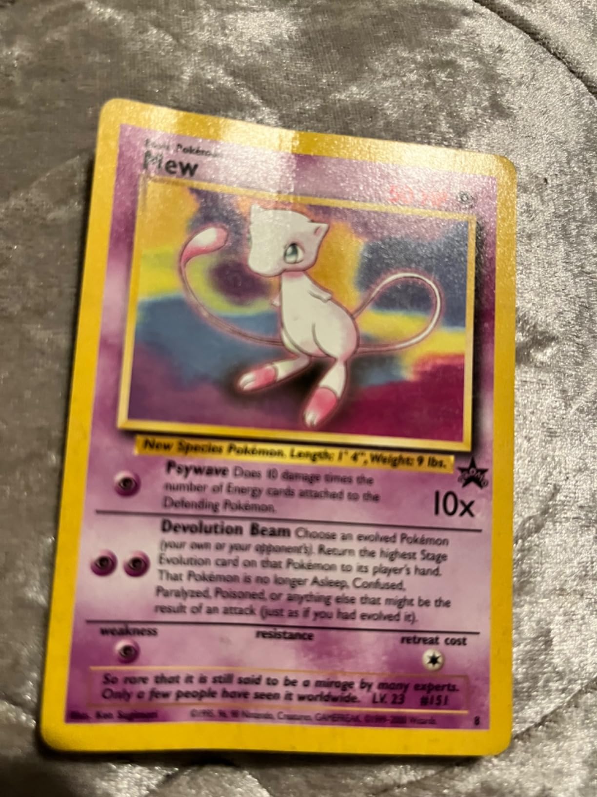 Pokemon Singles - Black Star Movie 2000 Promo Card - Mew (MBS-8, #151 ...