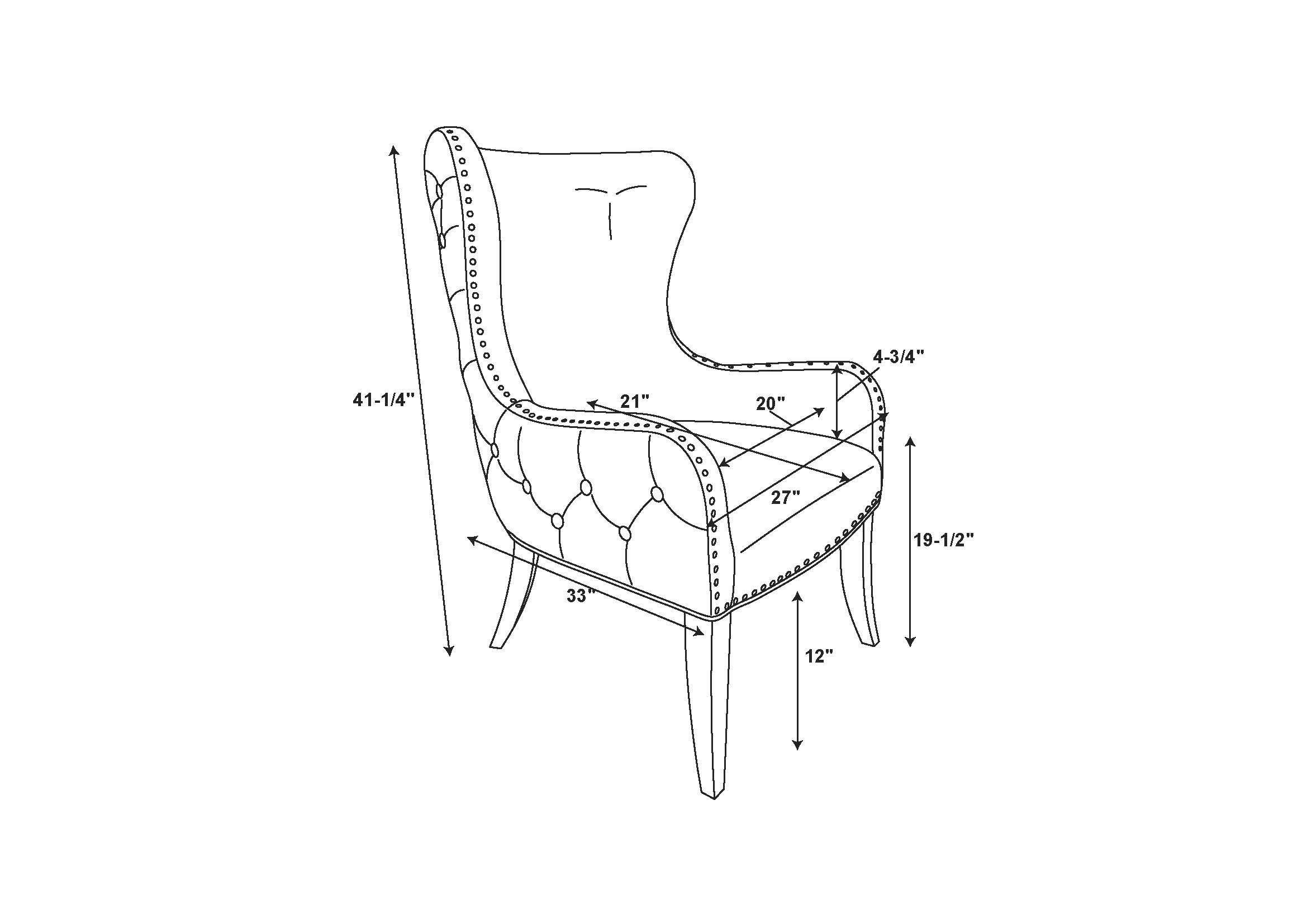 Linon Home Décor Mariah Dark Gray Round Back Chair, Grey