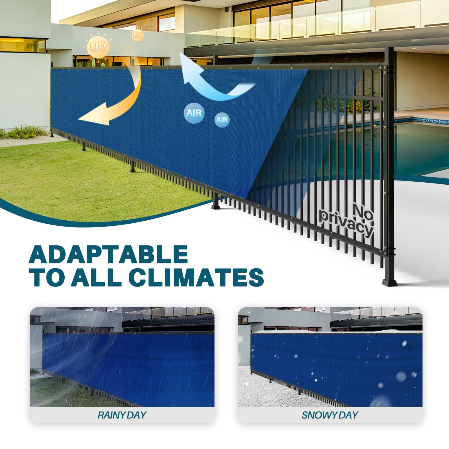 Snapklik.com : COARBOR 4 X 25 Fence Privacy Screen Heavy Duty ...