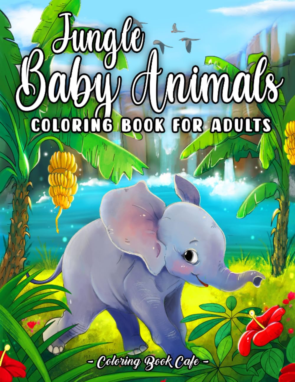 Amazon.com: Jungle Baby Animals: A Coloring Book for Adults and Kids ...