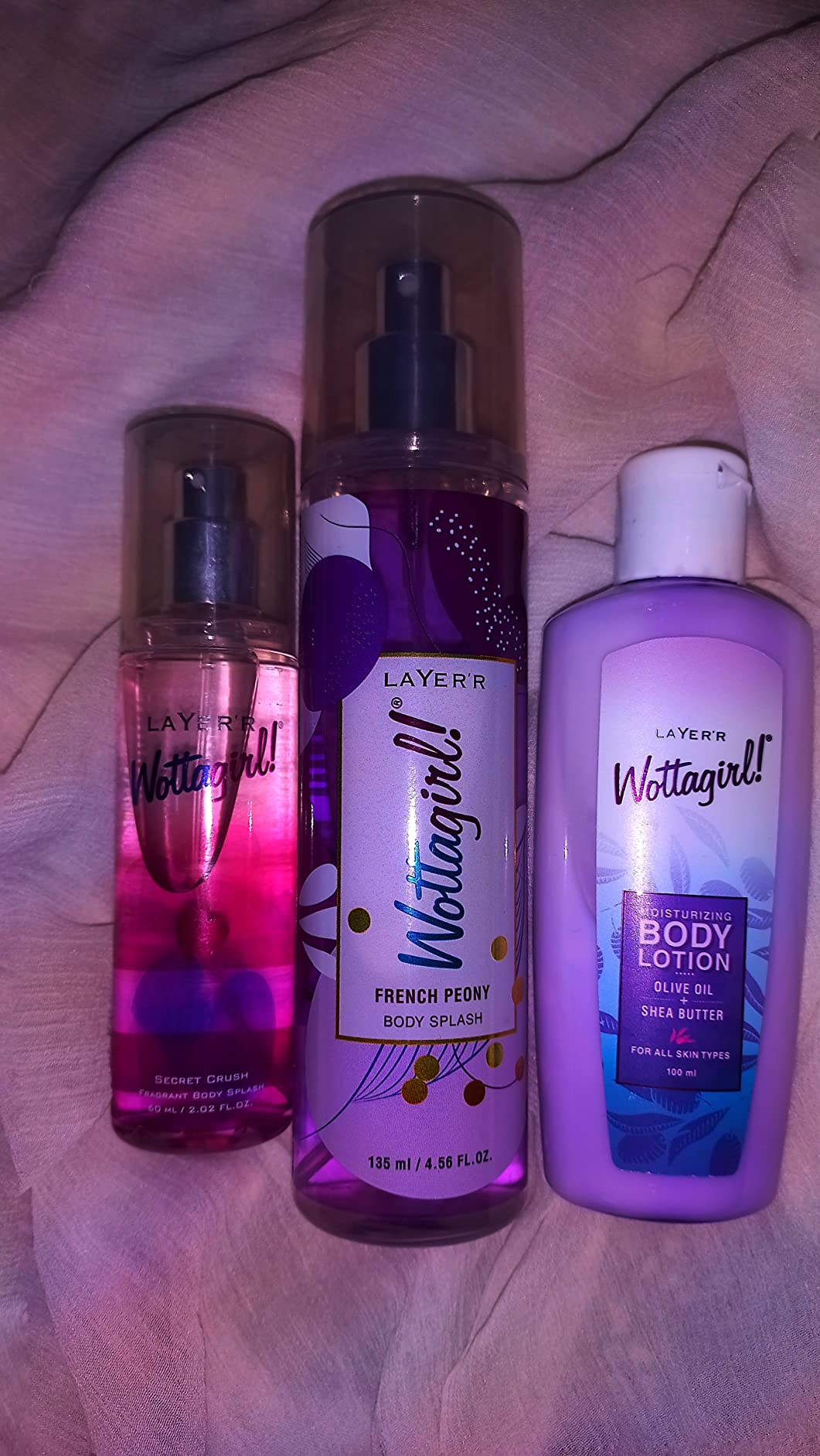 Buy Layer'r Wottagirl French Peony Body Splash 135Ml With Secret Crush ...